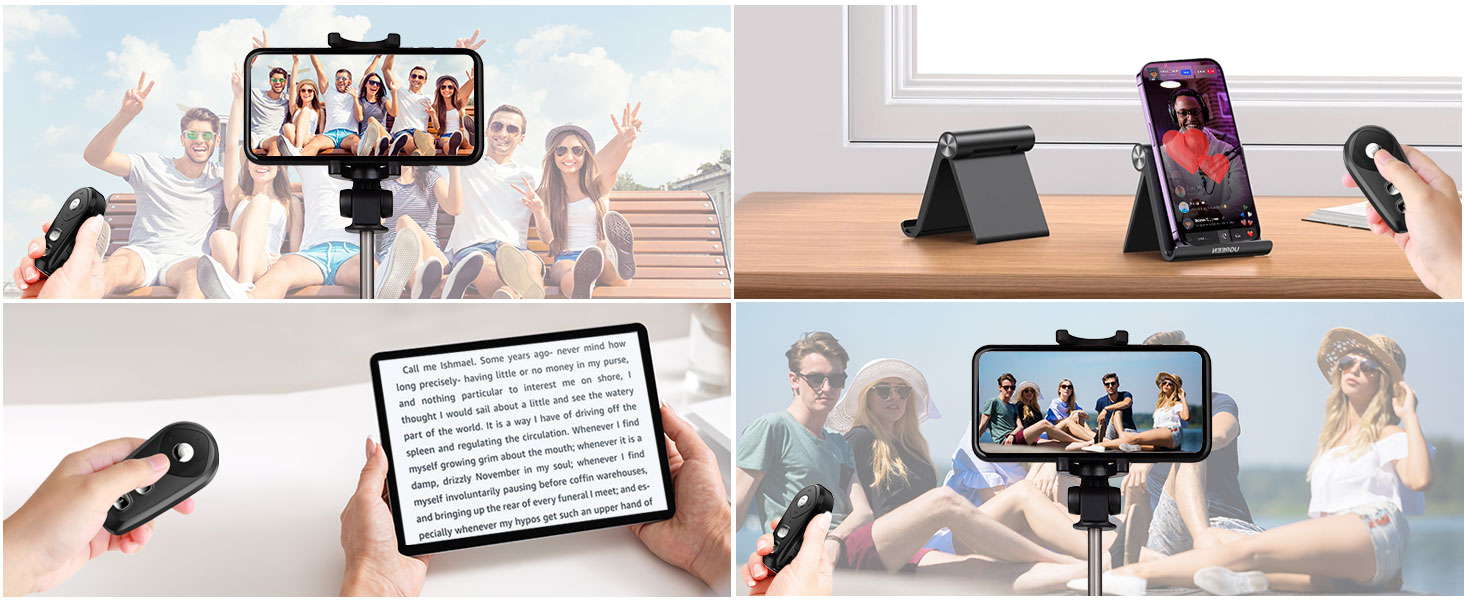 Amazon.com : Wireless Camera Remote Control with Zoom Versatile Shutter with Front/Rear Camera ...