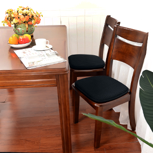 TANYOO Set of 2 Chair Cushion Memory Foam Pads Non Slip Honeycomb Pattern Square 15" x 16" Seat ...