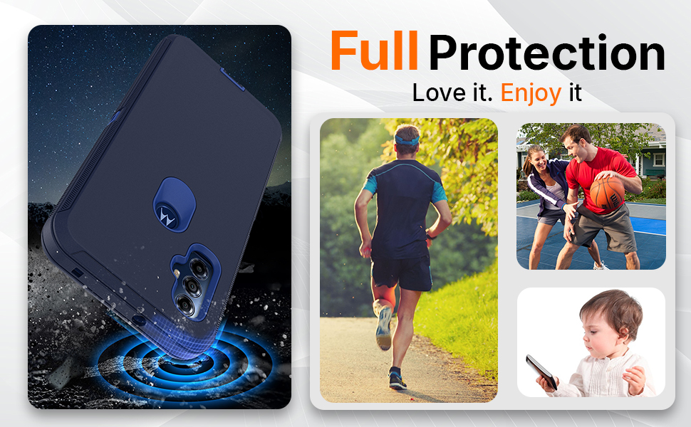 Amazon.com: Migeko for Moto G-Play 2023 Case: with 2 Pack Glass Screen Protector, [Full-Body ...