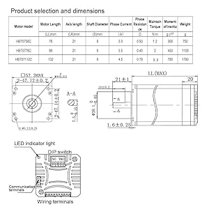Amazon.com: Nema 23 57mm Stepper Motor Kit Integrated Servo System Smart Closed Loop Step Motor ...