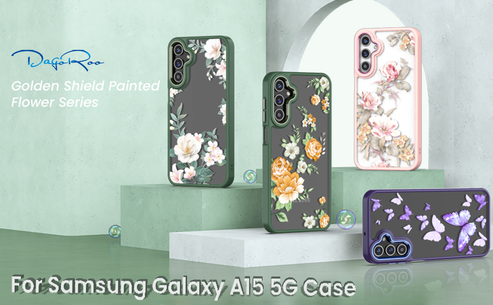 Amazon.com: DagoRoo for Samsung A15 5G Case with Tempered Glass Screen Protector, Galaxy A15 5G ...