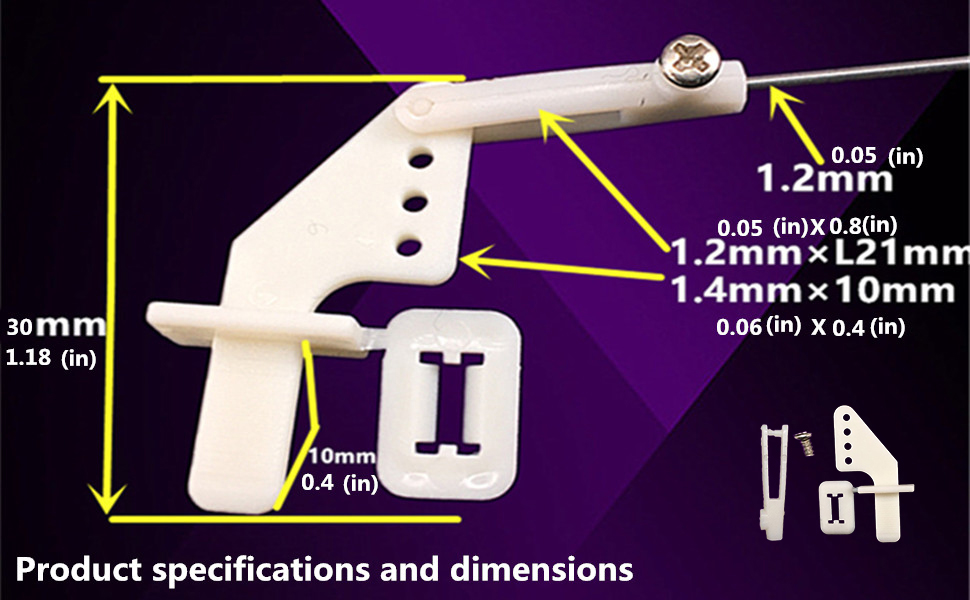 Amazon.com: Nylon Control Horn, 20 Pieces Four-Hole Remote Control ...