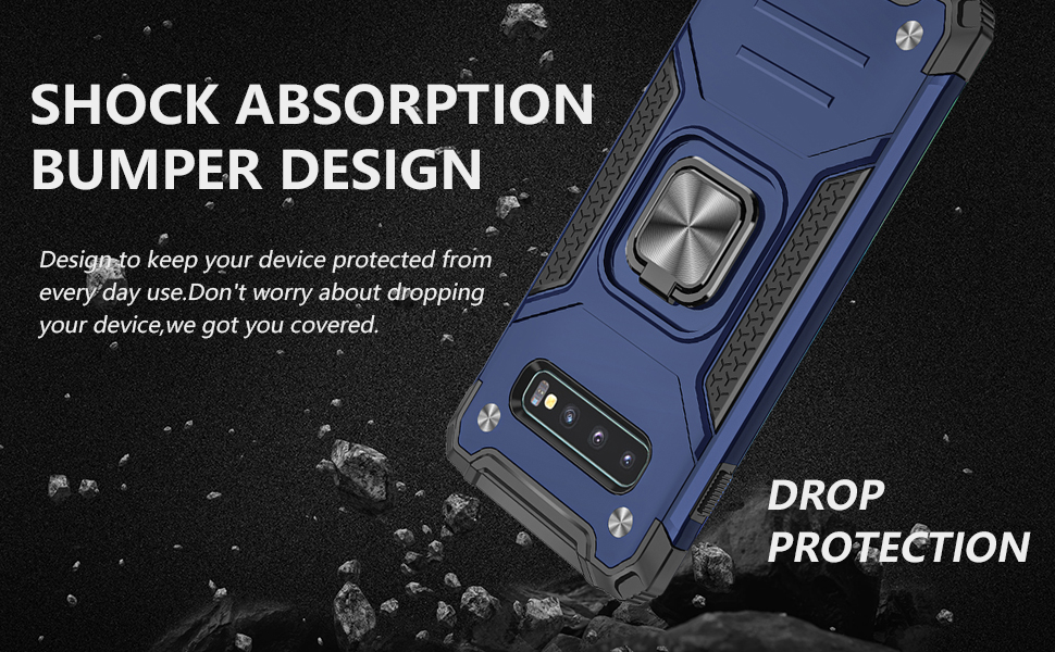 Amazon.com: Galaxy S10 Plus Case with Built-in Kickstand & Holster - Military Grade, Armor ...