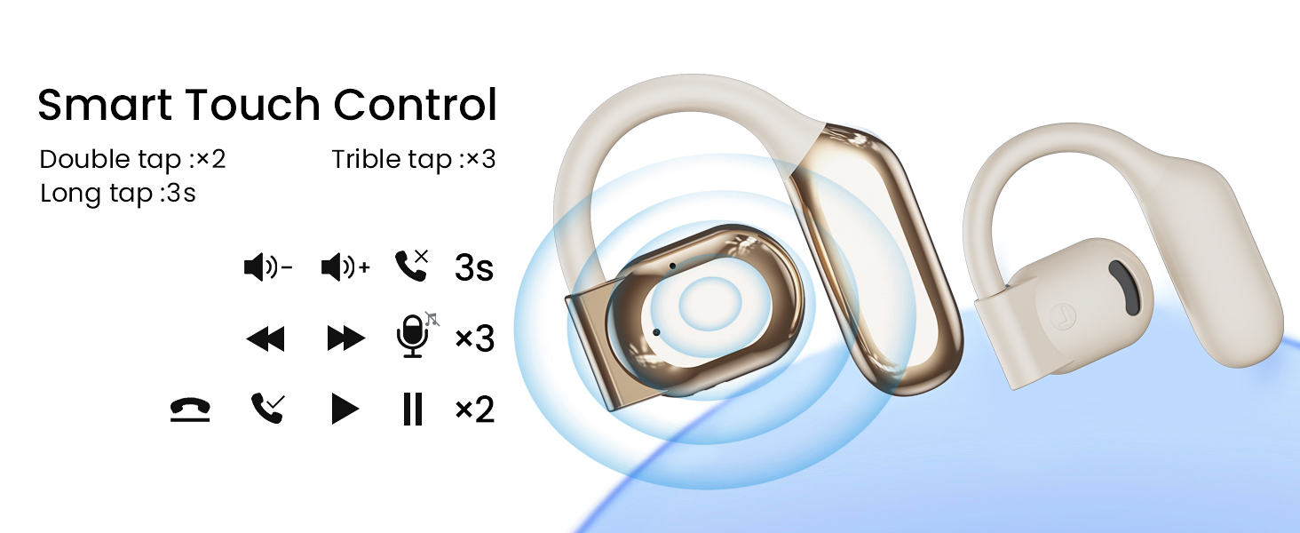 Amazon.com: YAWYORE Open Headphones, True Wireless Headphones, 5.3 ...