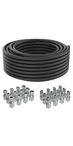 Amazon.com: 12PCS 1/4 inch Hydraulic Hose Fittings 1/4" Hose x 1/4" JIC 37° Female Pipe ...