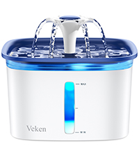 Pet Supplies : Veken Cat Water Fountain, 84oz/2.5L Automatic Pet Water Fountain Dog Water ...