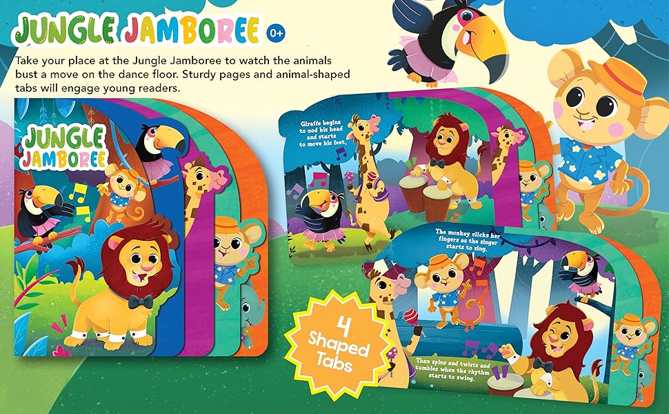 Amazon.com: Little Hippo Books Jungle Jamboree - Children's Board Book ...
