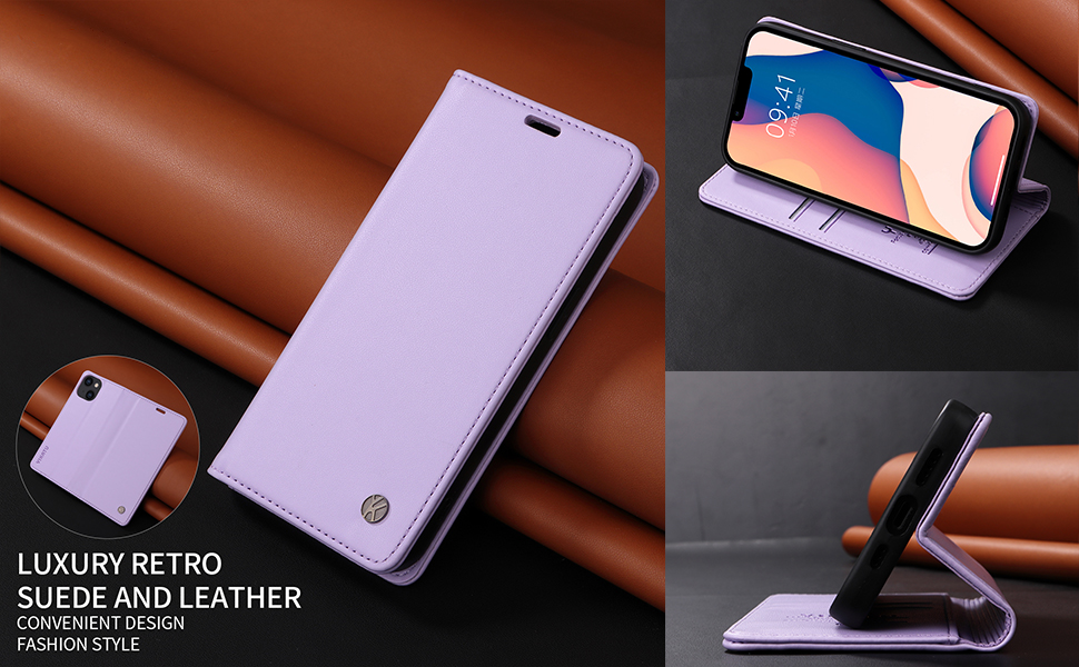 Amazon.com: YBFJCE PU Leather Wallet Case for Samsung Galaxy A41 Flip Folio with Card Holders ...