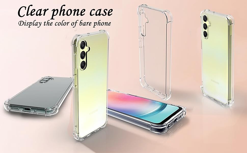 Amazon.com: Smileray for Samsung Galaxy A05 Case Clear Unisex Shockproof Flexible TPU Slim Fit ...