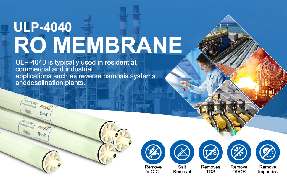 Amazon.com: Virego ULP-4040, 4x40 Membrane for Reverse Osmosis, ULP-4040 Reverse Osmosis ...