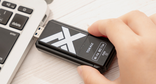 Amazon | TOKAIZ 無線lan 子機 wifi6 usb 無線LANアダプター AX1800 高速 1201Mbps + 574Mbps 小型 受信機 デュアルバンド 2.4GHz ...