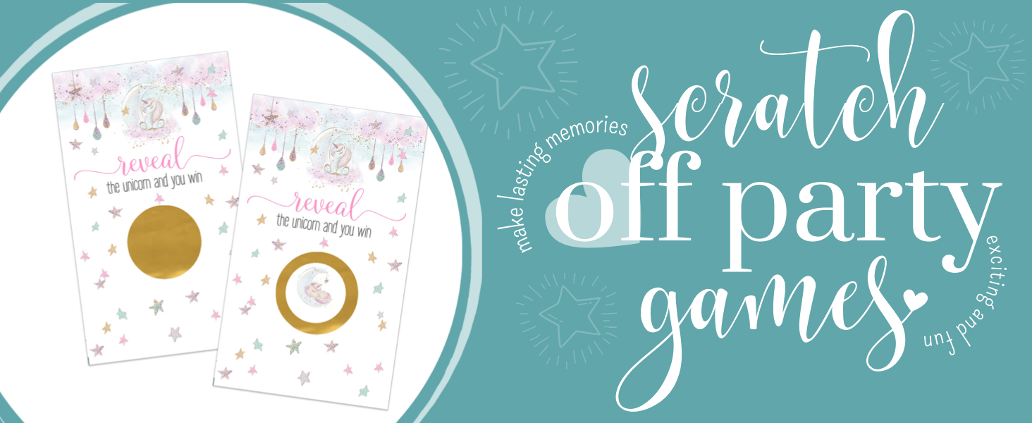 Amazon.com: Paper Clever Party Unicorn Scratch Off Cards for Girls Baby ...