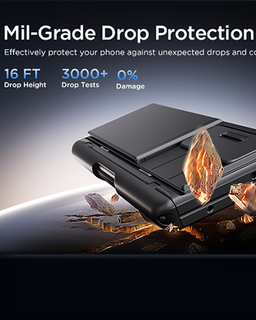 Amazon.com: TONGATE Wallet for Z Fold 6 Case with Privacy Screen Protector, [4-Card Holder][Anti ...