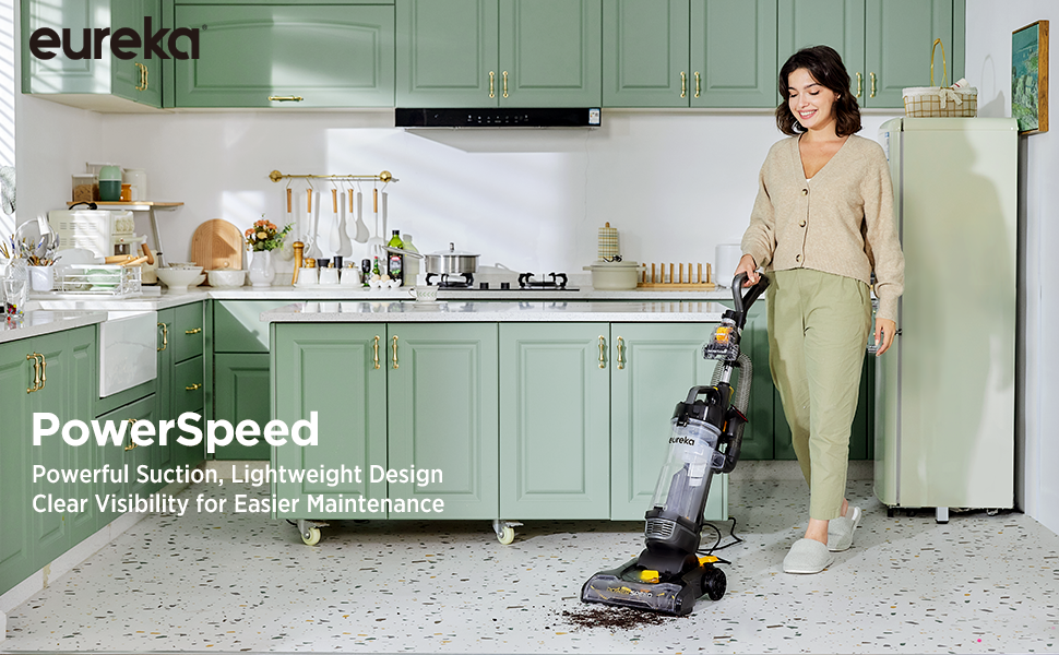 EUREKA E2A Upright Vacuum Cleaner Powerspeed Turbo Corded Vacuum ...