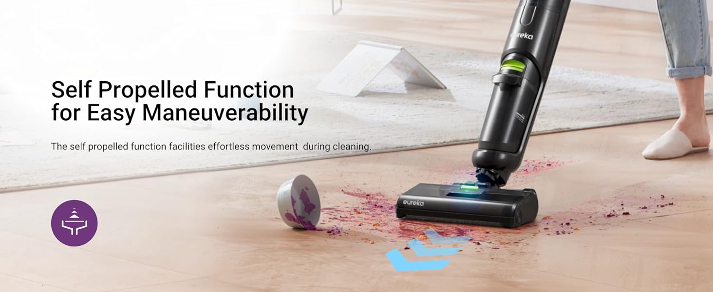 Amazon.com: Eureka Wet Dry Vacuum Cleaner Cordless, Mop Vacuum Cleaner with Self-Cleaning System ...