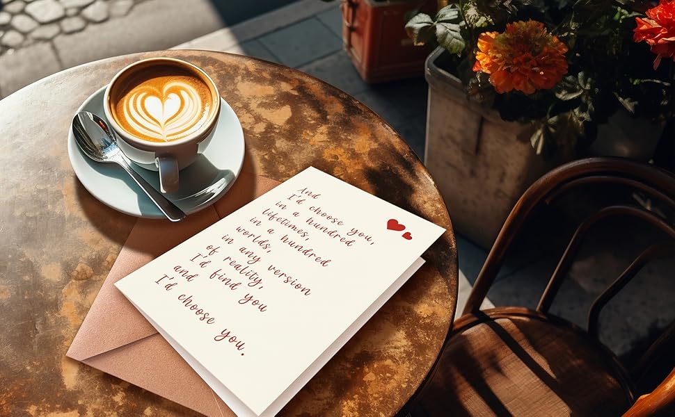 Amazon.com : PTRUKD, Anniversary Card to Husband | Wife, Romantic Love You Card for Boyfriend ...