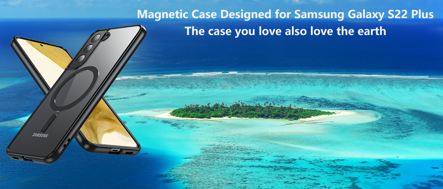 Amazon.com: OWKEY Case for Samsung Galaxy S22 Plus,Magnetic Galaxy S22 Plus 5G Phone Case ...