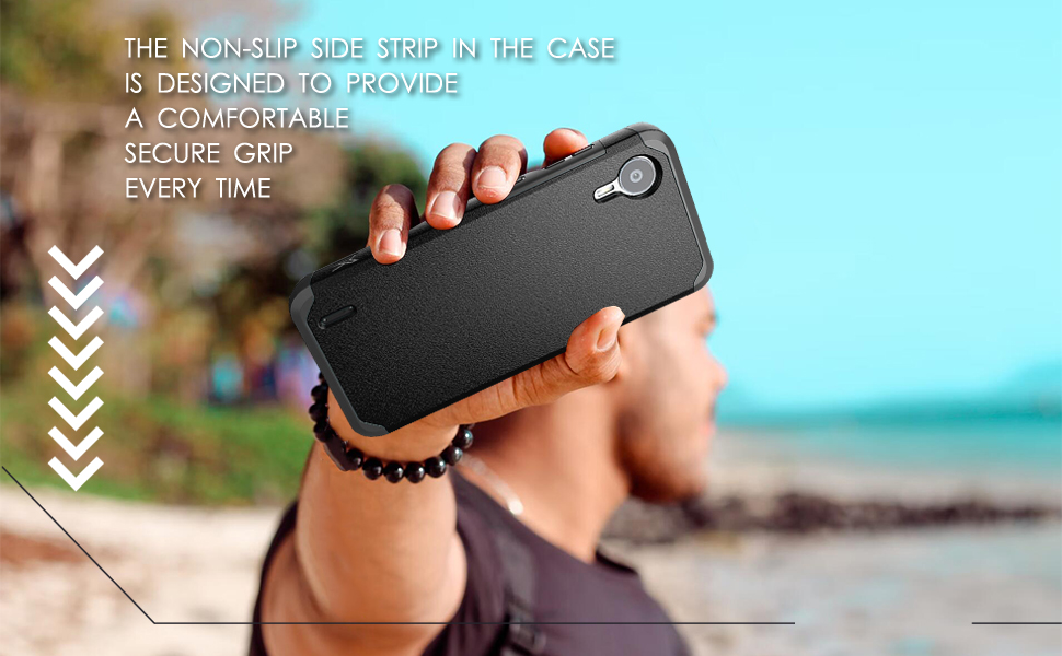 Amazon.com: TJS Compatible with Cricket Debut S2 Case, AT&T Calypso 4 Case, Dual Layer Hybrid ...