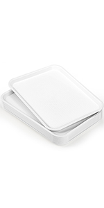Amazon.com: Yarlung 12 Pack Fast Food Tray, 13.8 x 10.5 Inch Plastic ...