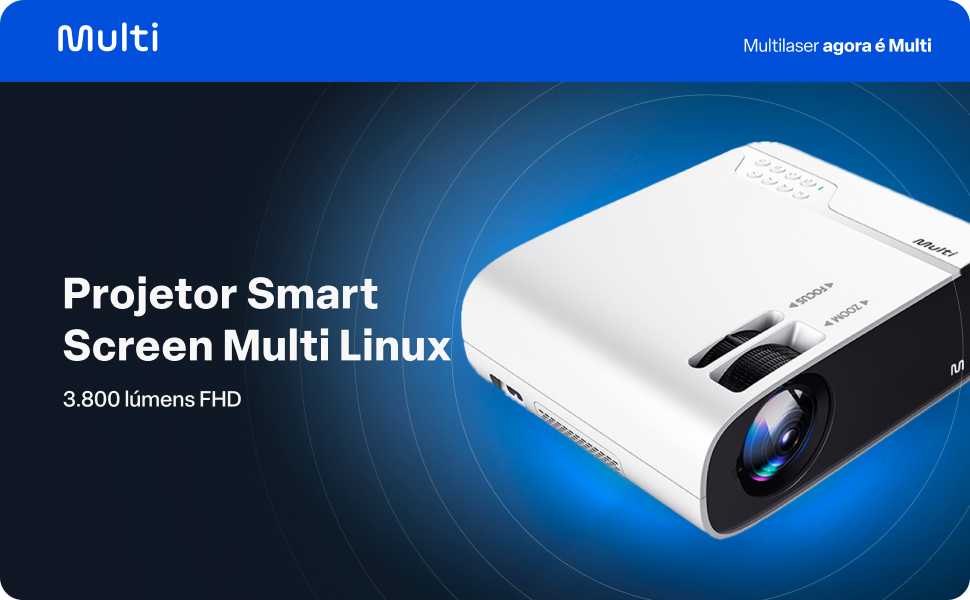 Projetor Smart Screen Linux 3800 Lumens Full HD Multi - PJ005 | Amazon.com.br