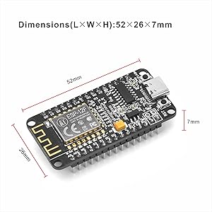 Amazon.com: 3Pcs/lot OSOYOO NodeMCU Module USB-C ESP8266 ESP-12F WiFi ...