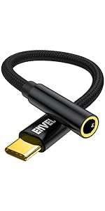 Amazon.com: ENVEL USB to 3.5mm Audio Adapter,External Stereo Sound Card with Dual TRS 3-Pole 3 ...