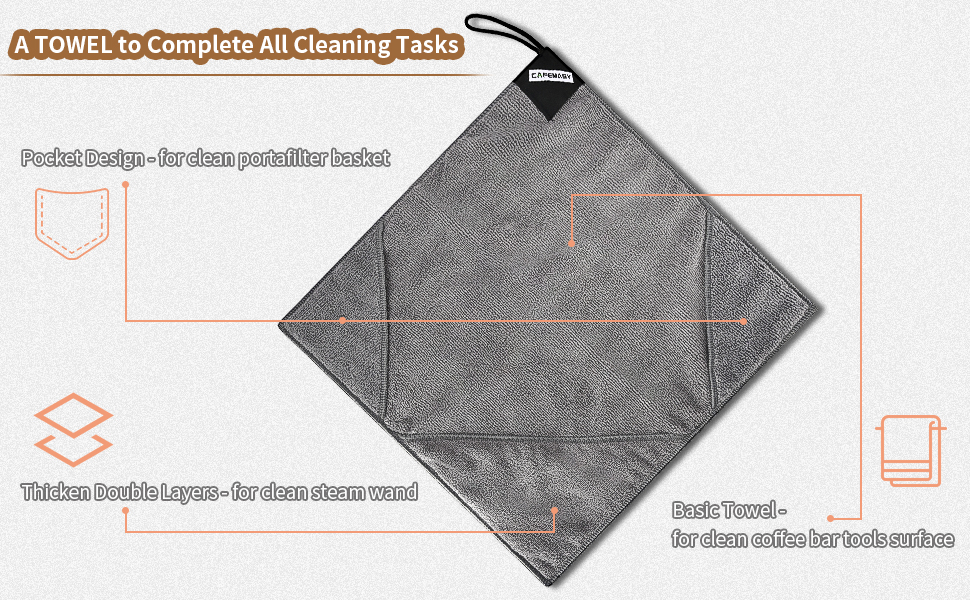 Amazon.com: CAFEMASY Barista Espresso Cleaning Towel - Barista Towels ...