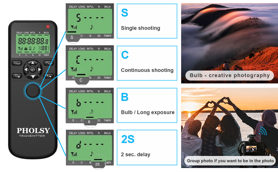 Amazon.com: PHOLSY Timer Intervalometer for Canon Shutter Release C6 Camera Remote Control for ...