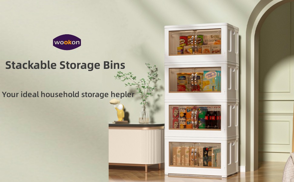 Amazon.com - wookon Storage Bins with Lids -80QT/20Gal Folding Storage ...
