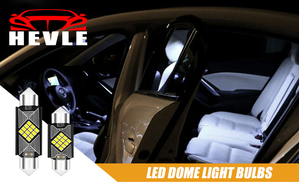 Amazon.com: HEVLE 6PCS DE3175 LED Dome Light Bulbs, Extremely Bright 31mm DE3021 6428 6430 7065 ...