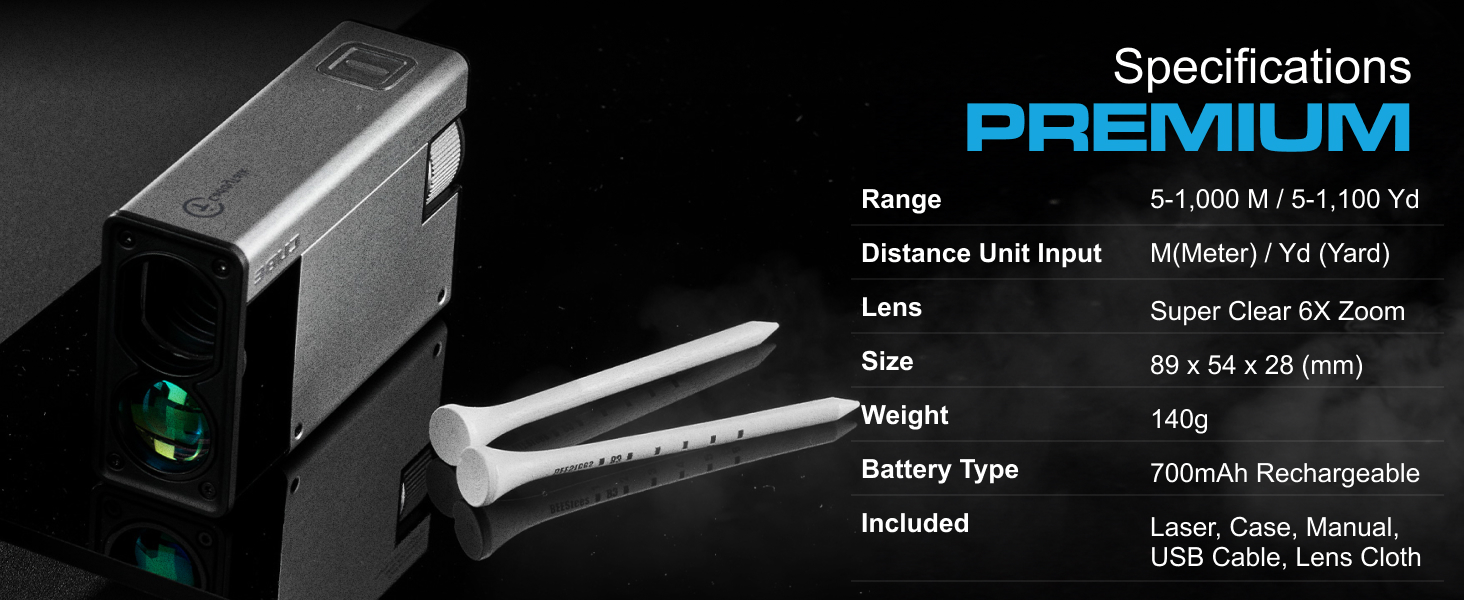 Amazon.com : CADDYTALK Cube Golf Laser Rangefinder with Slope, Environment, Triangulation, 6X ...