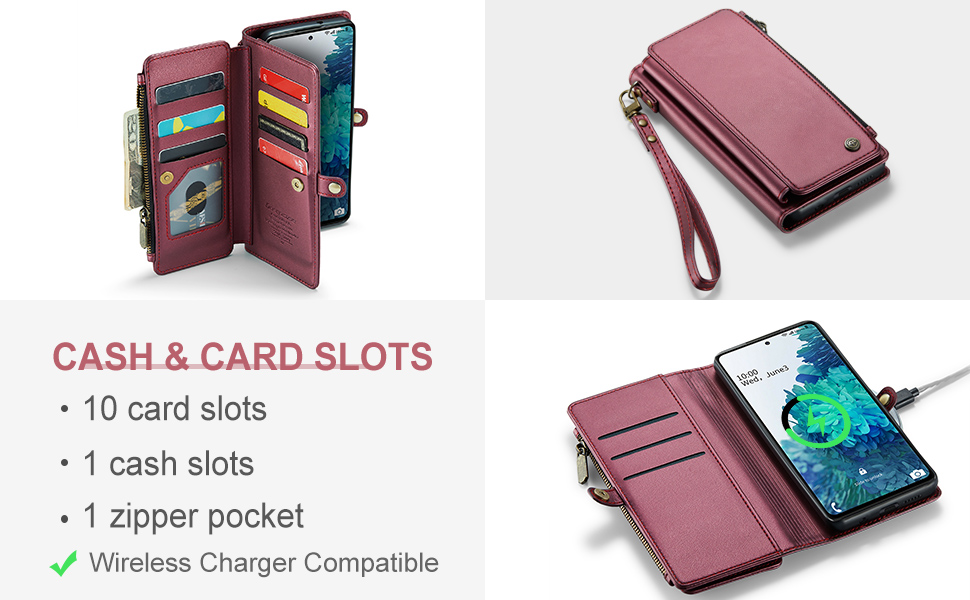 Amazon.com: Defencase Compatible with Samsung Galaxy S20 FE 5G Case Wallet with RFID Blocking ...