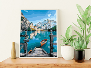 MILEADER Malen nach Zahlen für Erwachsene DIY Acrylfarben Gemälde nach Zahlen Kits Enthält 3 ...