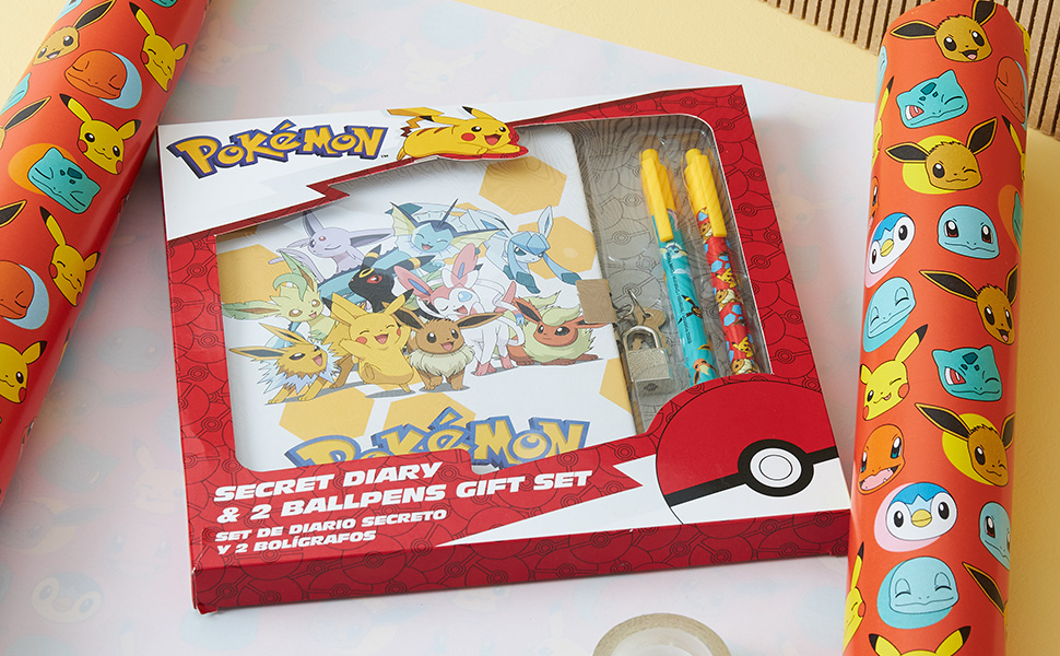 Amazon.com: Pokemon Journal Set for Kids Teens Diary with Lock or ...
