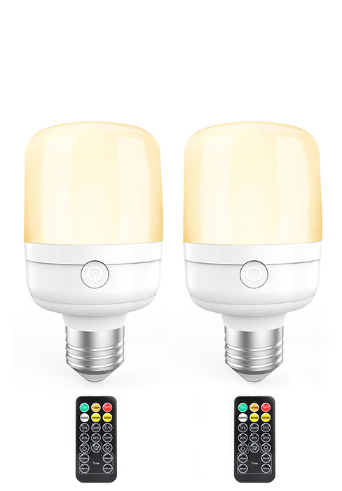 Eocean LED Rechargeable Light Bulbs, E27 Battery Operated Light Bulb ...