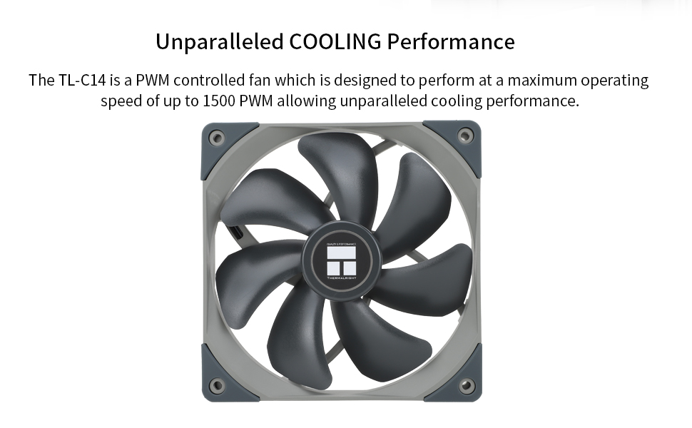 Thermalright TL-C14 140mm CPU Fan, Quiet Operation, Computer case Fan,for S-FDB Bearing, 4PIN ...