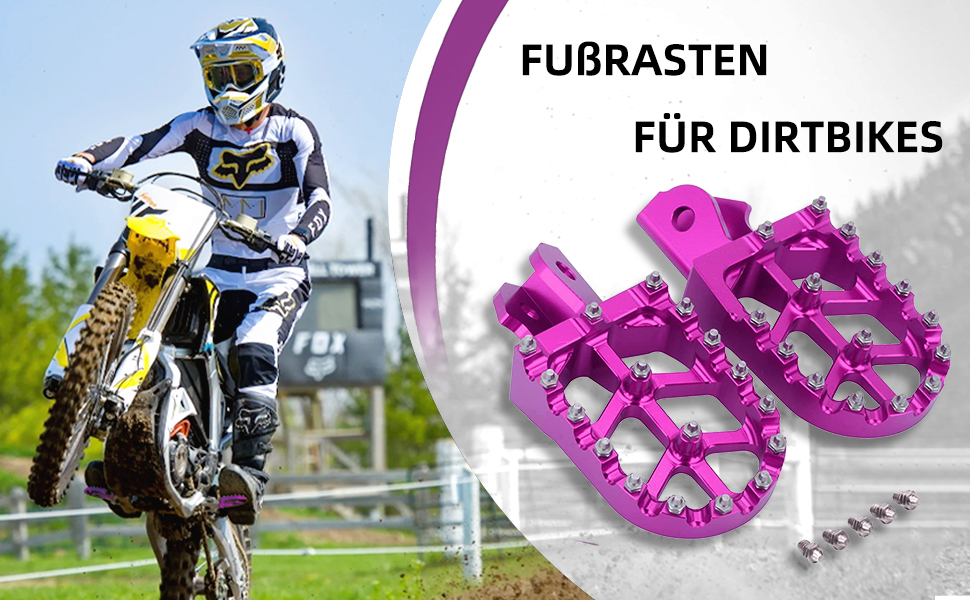 AnXin Dirt Bike Fußrasten, Motorrad-Fußrasten, Fußpedale für Sur Ron Light Bee S/X Segway X260 ...