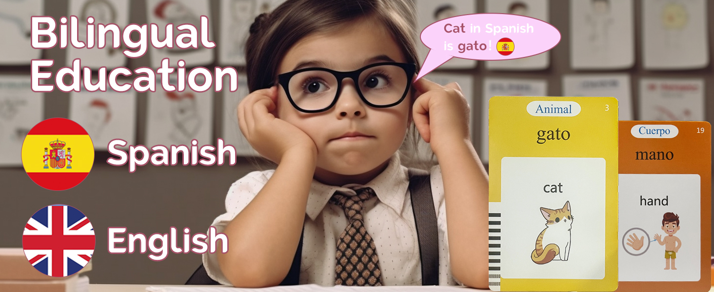 Amazon.com: KILOGOGRAPH Talking Flash Cards - Bilingual English ...