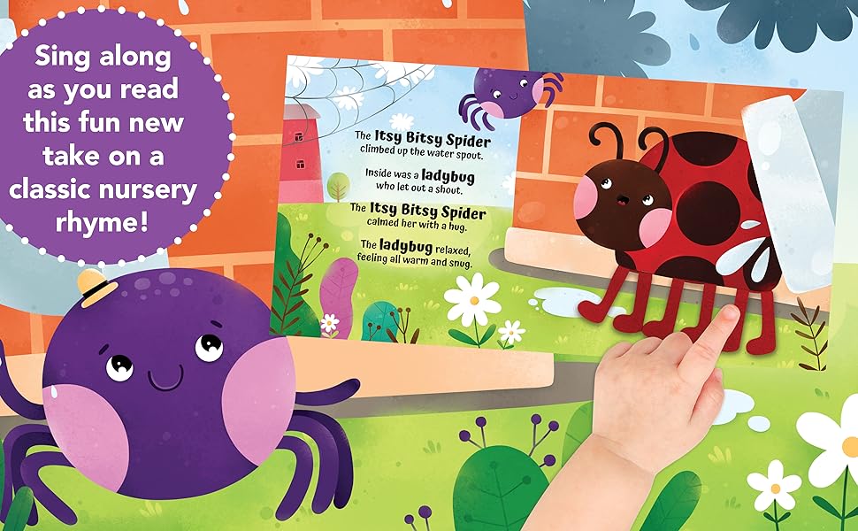 Amazon.com: The Itsy Bitsy Spider - Children's Sensory Board Book with ...