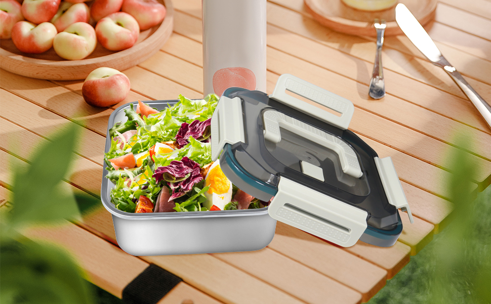 Amazon.com: ATRDTO Stainless Steel Food Storage Containers with Lids Airtight Food Containers ...