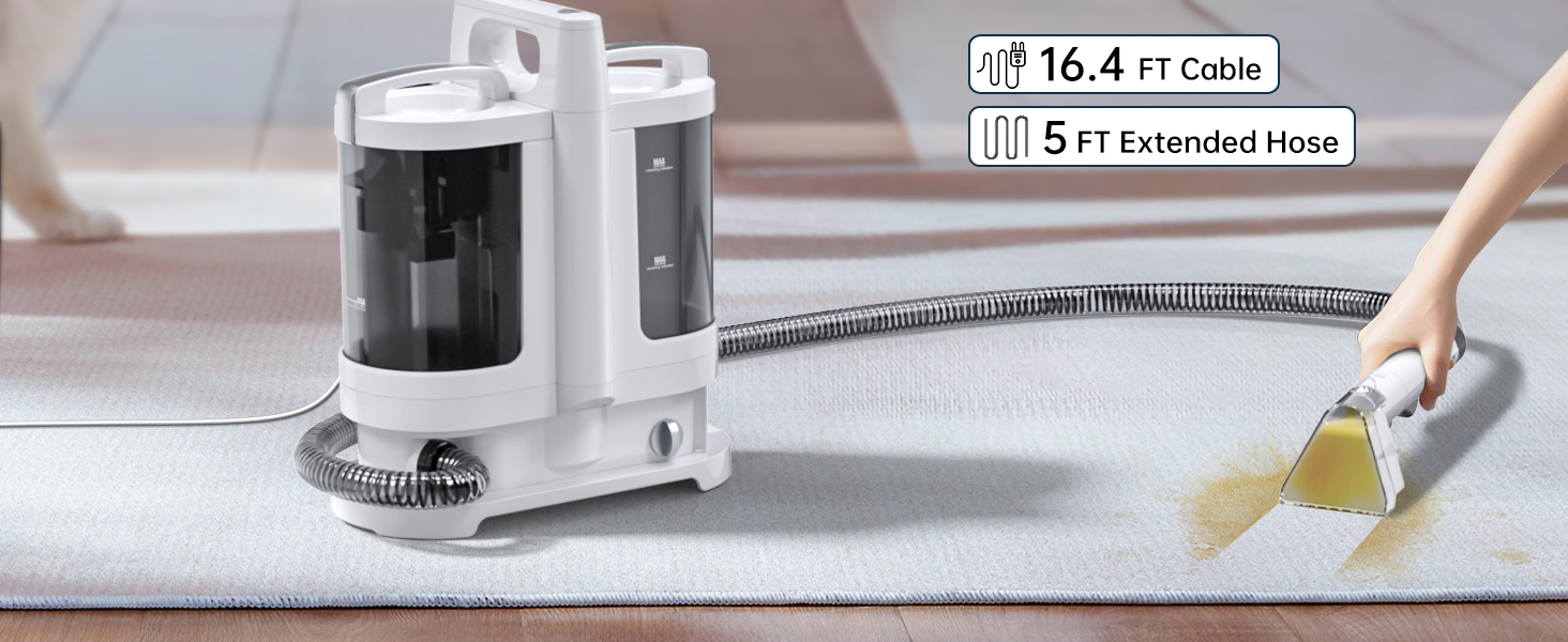 Amazon.com - Carpet Cleaner Machine,18Kpa Upgraded Portable Carpet ...