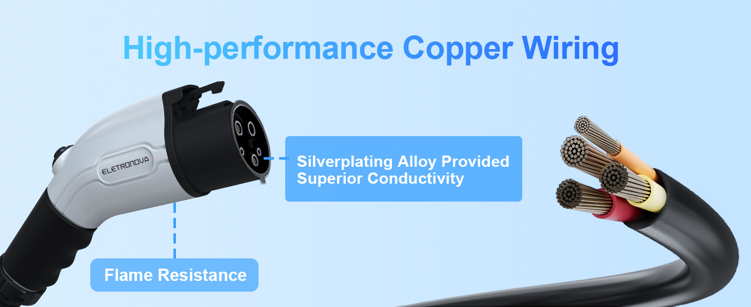 Amazon.com: Level 2 EV Charger 240V /40 Amp UL & Energy Star Certified Metal Case Indoor/Outdoor ...