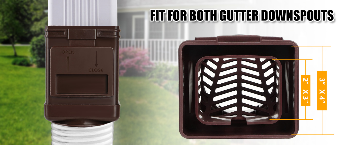MARKBIT Downspout Filter, Downspout Leaf Filter, Gutter Downspout Guard ...