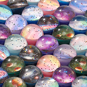 Amazon.com: Deeinyoo 24PCS Space Bouncy Balls, Bouncing Balls for Kids ...