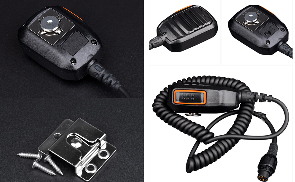 Amazon.com: Tosuny Micrófono de altavoz apto para Hytera HYT MD780 MD780G MD78XG MD782 MD785 ...