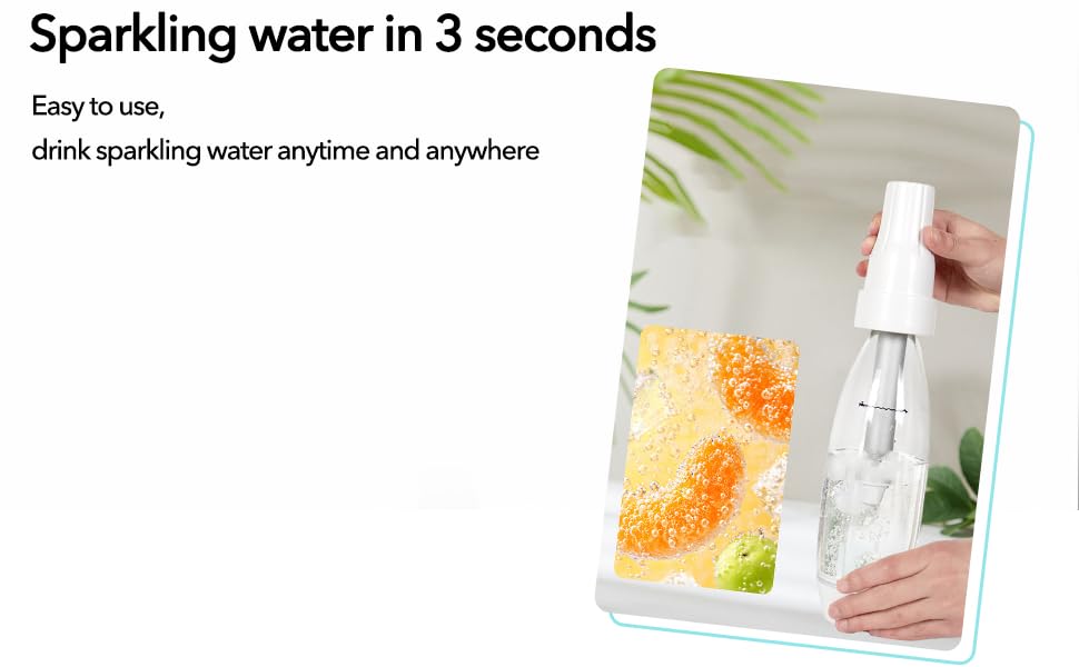 Amazon.com: ZLXHDL Portable Sparkling Water Maker, 1L Household Soda Water Makers Carbonated ...