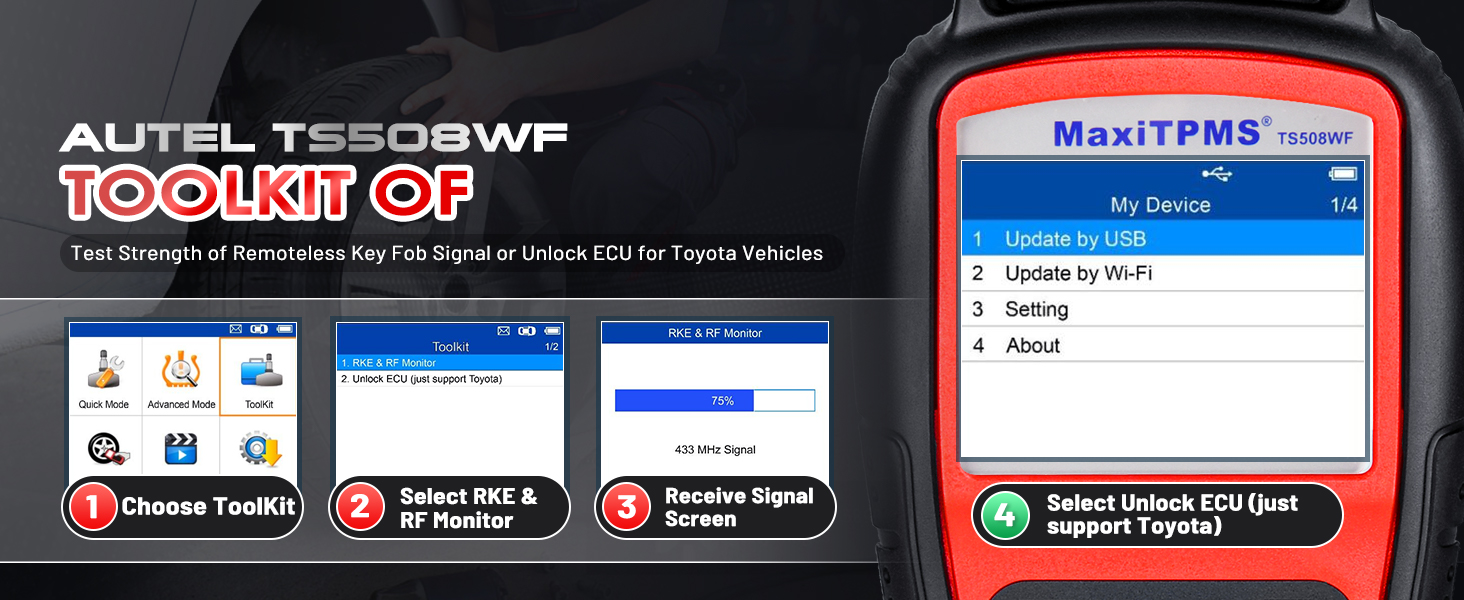Amazon.com: Autel MaxiTPMS TS508WF TPMS Relearn Tool, 2024 Newest WiFi ...