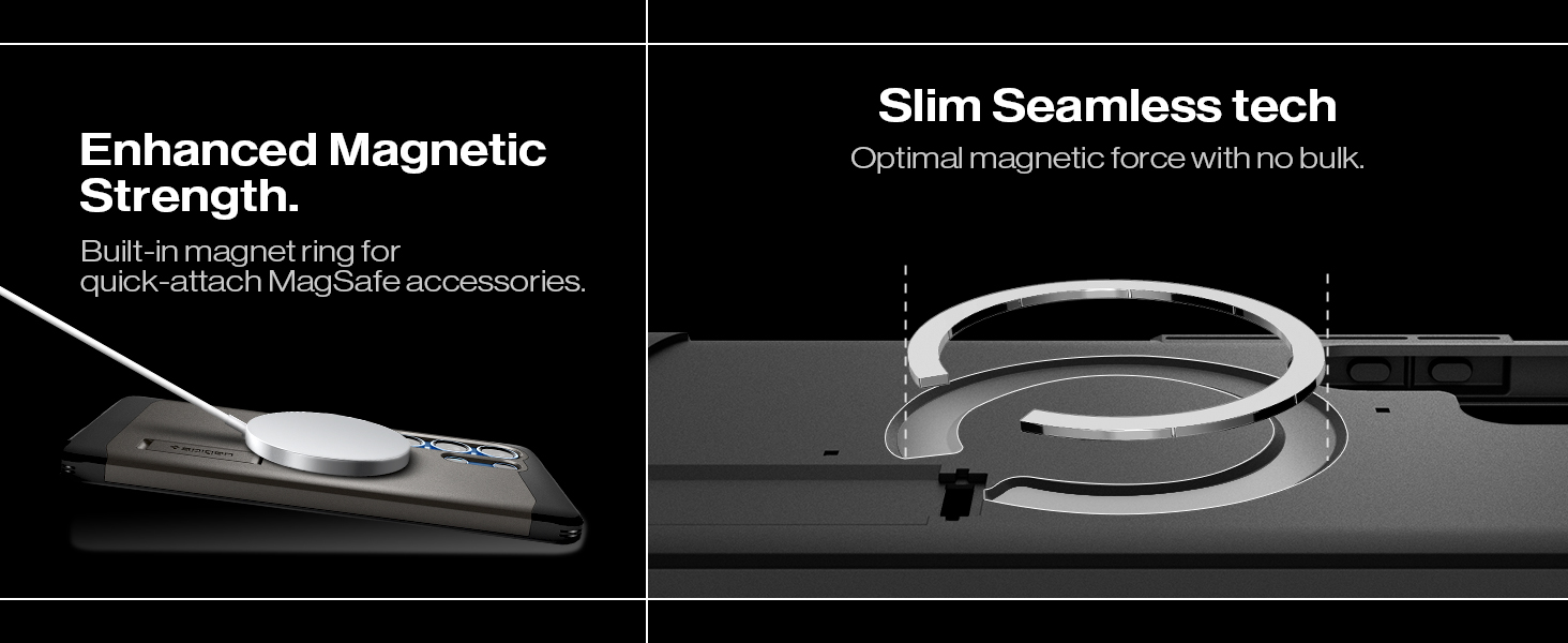 Spigen Tough Armor (AI) MagFit Case for Samsung Galaxy S25 Ultra, Compatible with MagSafe ...