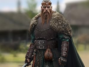 HiiFeuer Medieval PU Leather Buckle Arm Bracers, Knight LARP Retro ...