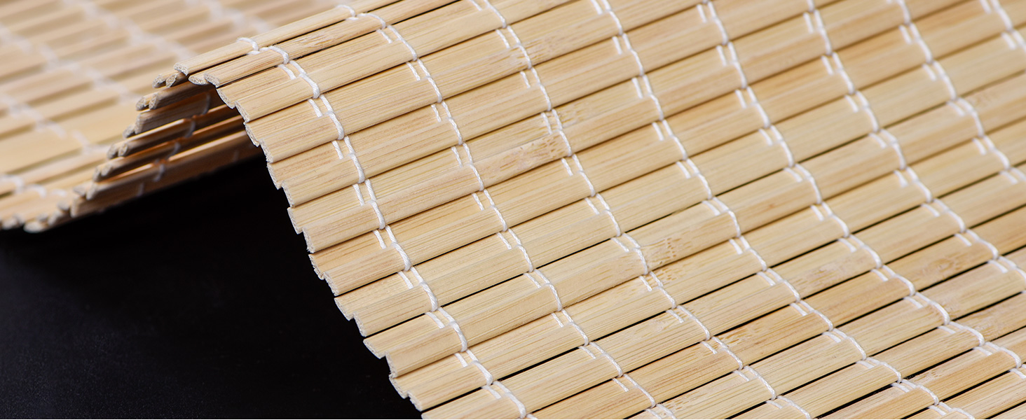 Amazon.com: LazBlinds No Tools No Drill Cordless Bamboo Roman Shades ...